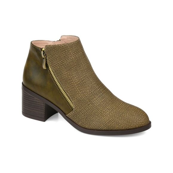 Journee Collection | Shoes | Journee Collection Womens Green Zipper ...